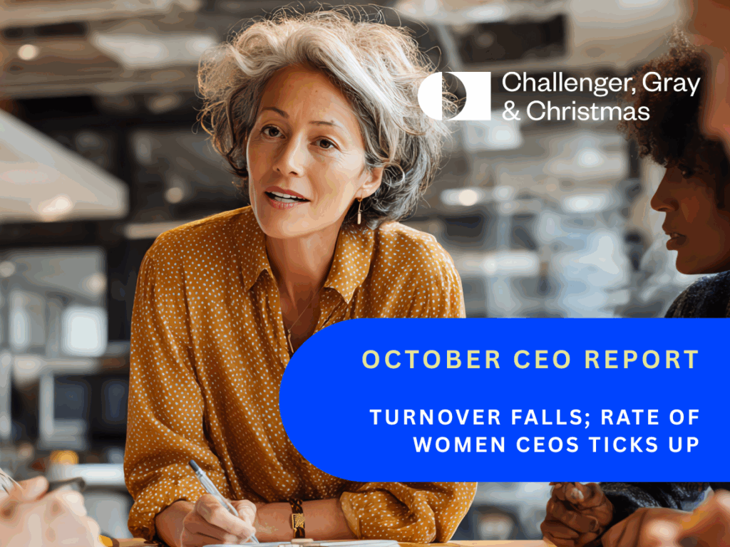 October CEO Turnover Report: Exits Slow, New Women CEOs Tick Back Up ...