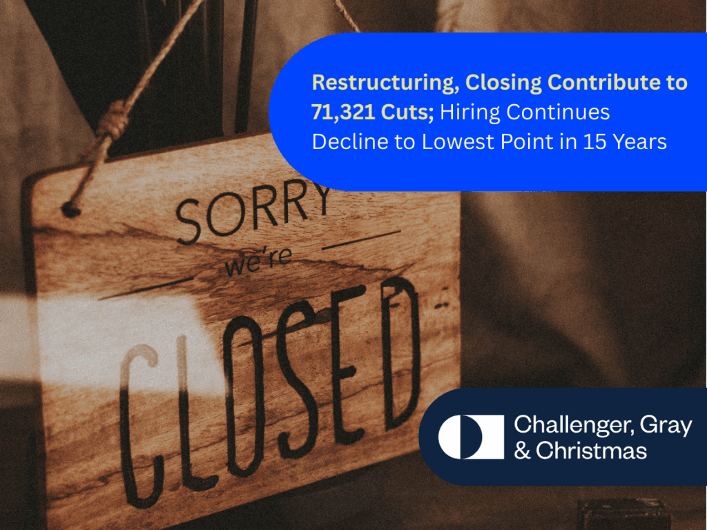 Challenger Report: 71,321 Job Cuts on Restructurings, Closings, Economy ...